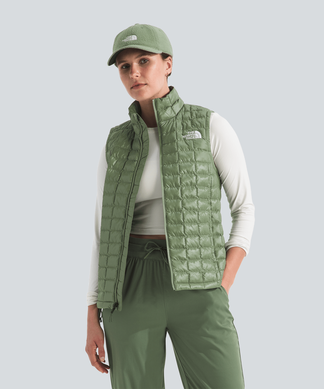 Chaleco Puffer Thermoball Eco Mujer, Verde - The North Face Mexico